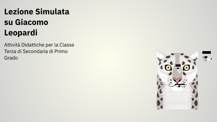 Lezione Simulata su Giacomo Leopardi by Anna Di Giacomi on Prezi