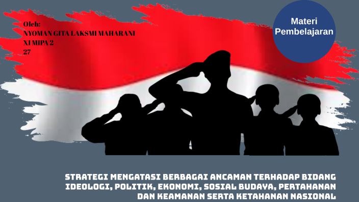 Strategi Mengatasi Berbagai Ancaman Terhadap Bidang Ideologi Politik