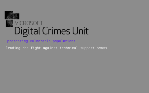 The Microsoft Digital Crimes Unit... by Derek Richardson