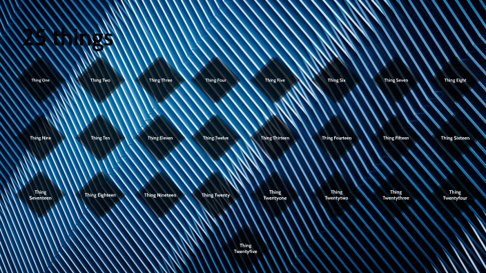 25 things by Travis Cardwell on Prezi