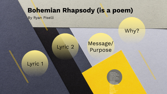 Bohemian Rhapsody Poem Project by Ryan Piselli on Prezi