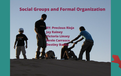 Social Groups and Formal Organizations by Precious Rioja