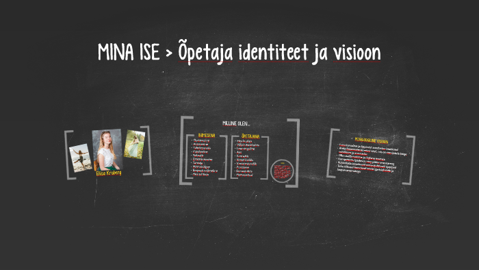 MINA ISE > Õpetaja identiteet ja visioon by Eliisa Kruberg on Prezi