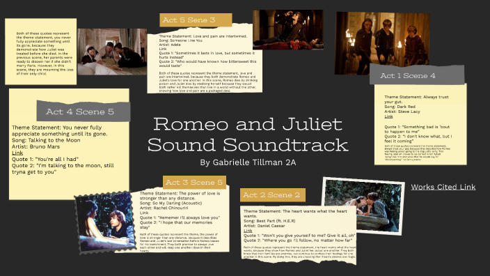 Romeo and Juliet Sound Soundtrack by Gabrielle Tillman on Prezi