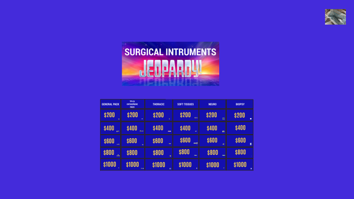 Surgery Instrument Jeopardy Game by Des Clukey on Prezi
