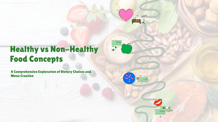 Healthy vs Non-Healthy Food Concepts by J Houston on Prezi