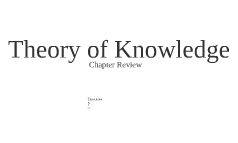 TOK Mind Map by Jeff Lowman on Prezi