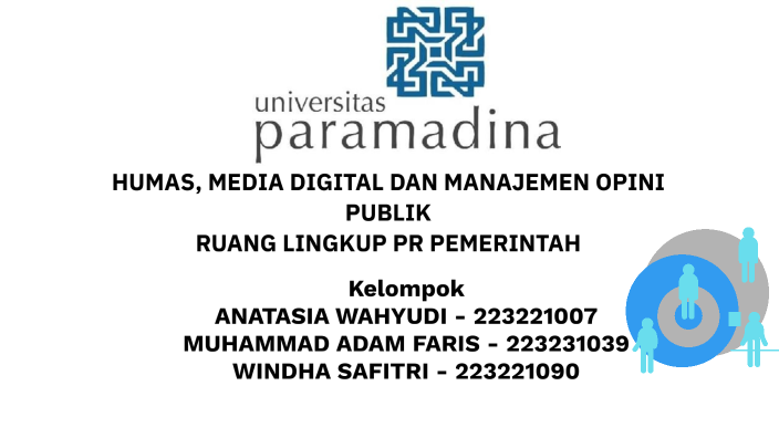 HUMAS, MEDIA DIGITAL DAN MANAJEMEN OPINI PUBLIK RUANG LINGKUP PR ...