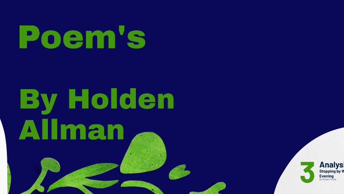 Poems by Holden Allman on Prezi