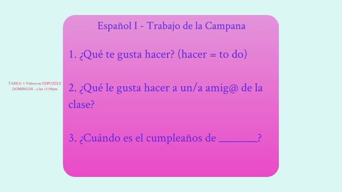 ¿Que te gusta hacer? - actividades by Lana Stenger on Prezi