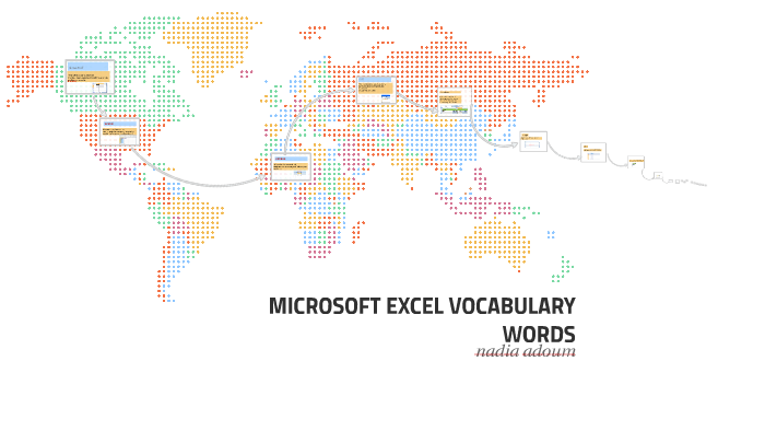 MICROSOFT EXCEL VOCABULARY WORDS by Nadia Adoum on Prezi