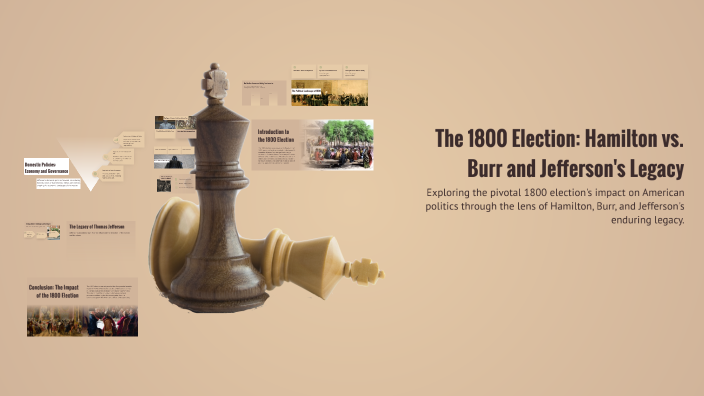 The 1800 Election: Hamilton vs. Burr and Jefferson's Legacy by J ...
