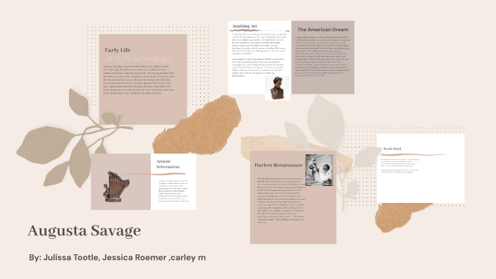 Augusta Savage -The Harlem Renaissance by JULISSA TOOTLE on Prezi