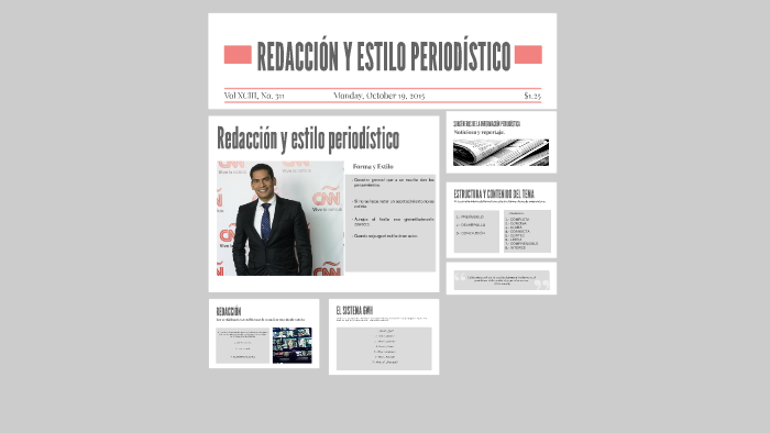 GÉNERO Y ESTILO PERIODÍSTICO by Carolina Mendes on Prezi