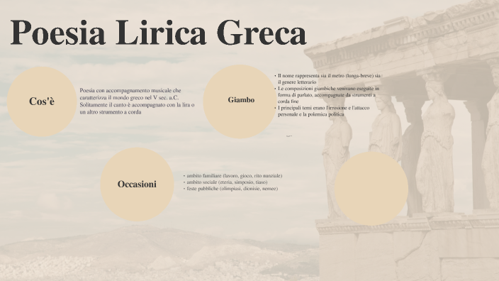 Exploring Greek Lyric Poetry by Marta Macauda on Prezi