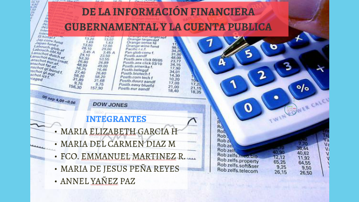 DE LA INFORMACION FINANCIERA GUBERNAMENTAL Y LA CUENTA PUBLI by rosa ...