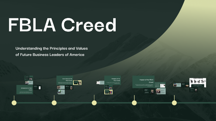 Understanding the FBLA Creed by Jose Flores on Prezi
