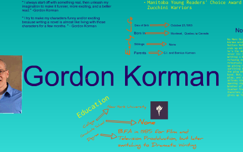 Gordon Korman by Dan Ligon on Prezi