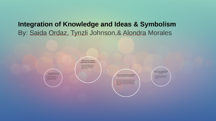 Integration of Knowledge and Ideas & Symbolism by Alondra Morales