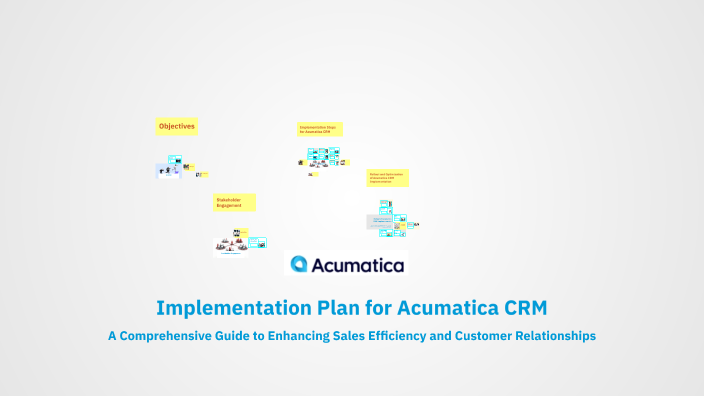 Implementation Plan for Acumatica CRM by Michael Moore on Prezi