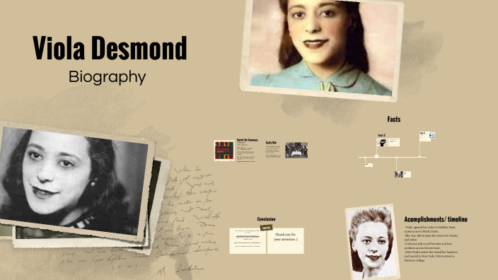 Viola Desmond ( Black History Month Project ) by Paisleigh J Williamson ...