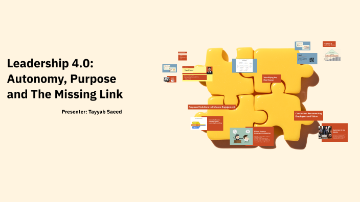 Leadership 4.0: Autonomy, Purpose and The Missing Link by Tayyab Saeed ...