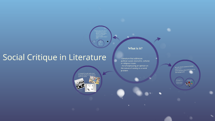 Social Critique in Literature by
