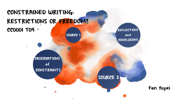 constrained writing by yupei fan on Prezi