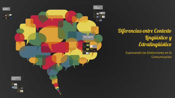 Diferencias entre Contexto Lingüístico y Extralingüístico by Gonzalo De ...