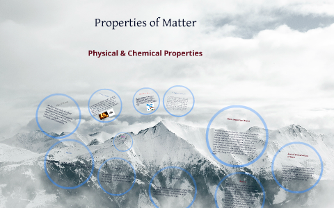 Properties of Matter Physical and Chemical Change by Damon Jensen on Prezi