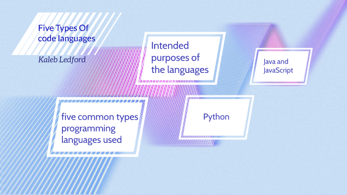 5 types of programming languages by kaleb Ledford on Prezi