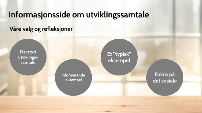 Informasjonsvideo om elevstyrt utviklingssamtale by Sunniva Sandvik on ...