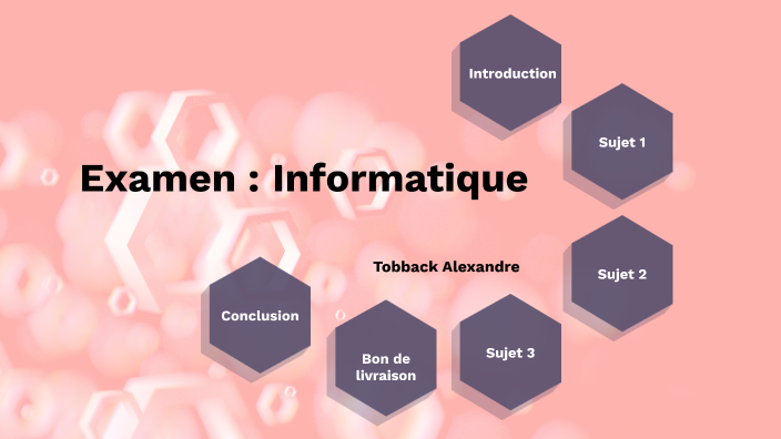 Examen : Informatique by Alexandre Tobback on Prezi