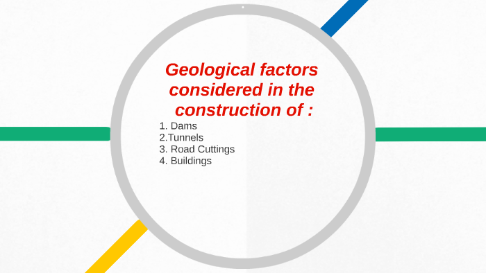 Geological factors considered in the construction of : by jevah layar ...