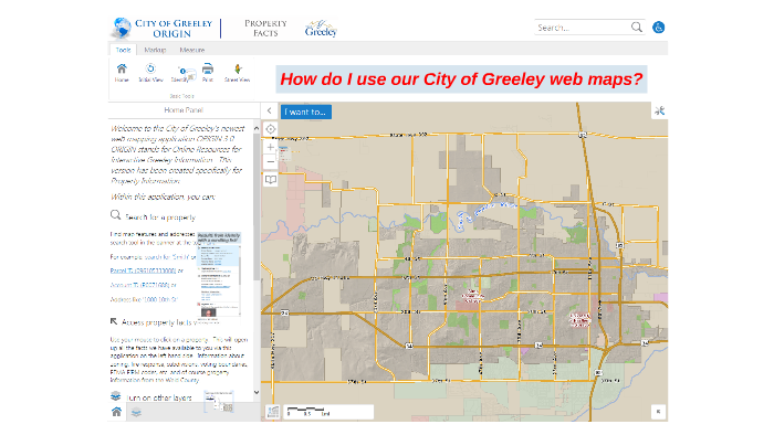City of Greeley ORIGIN: How do I use this map? by on Prezi