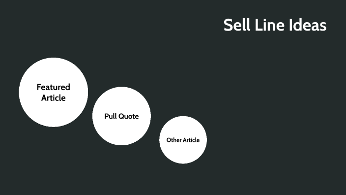 Sell Line Ideas by Mischa Tang on Prezi