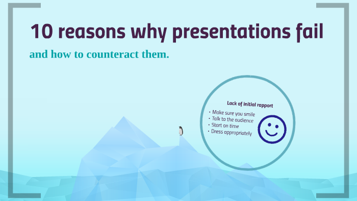 10 reasons why presentations fail by María Alejandra Mendoza 10 reasons why presentations fail by María Alejandra Mendoza