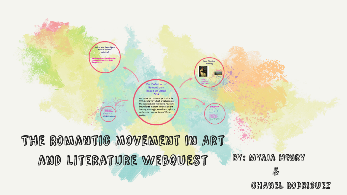 The Romantic Movement in Art and Literature Webquest by Chanel ...