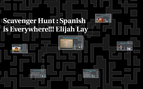 Scavenger Hunt : Spanish is Everywhere!!! by Elijah Lay on Prezi