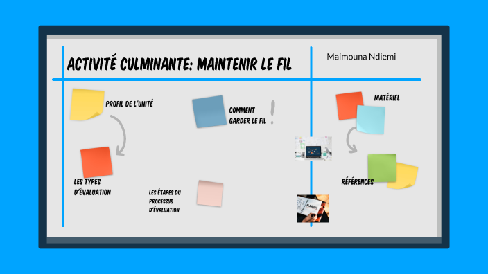 Tâche Culminative: Maintenir le fil by Maimouna Bidala on Prezi