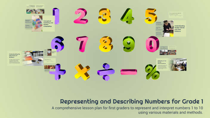 Representing and Describing Numbers for Grade 1 by sylvana mastronardi ...