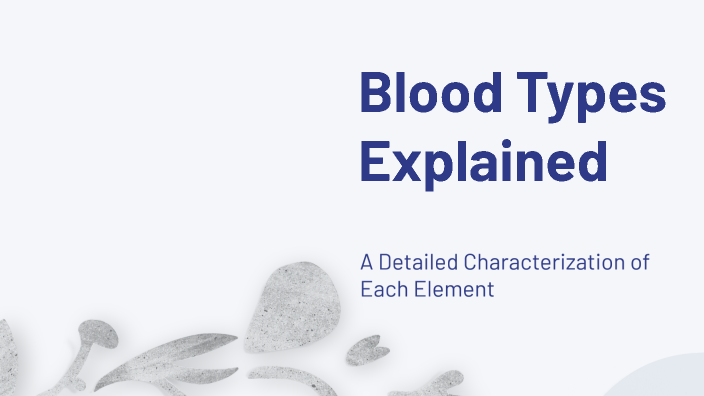 Blood Types Explained by Angelika Zemła on Prezi