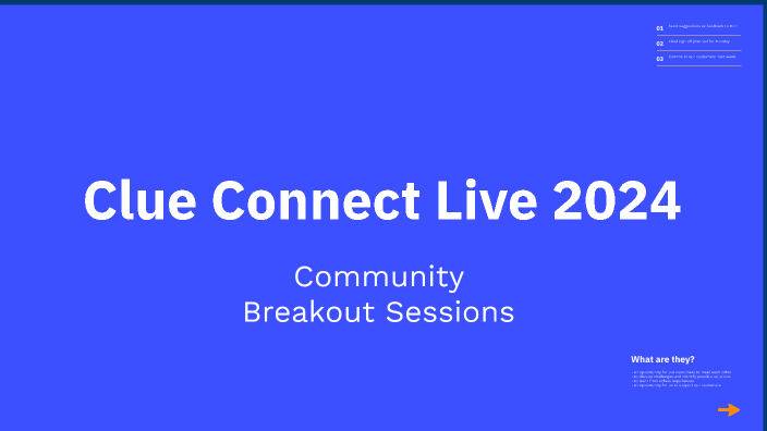Clue Connect Live 2024 by Richard Helson on Prezi