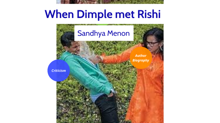 Parker Gendron - English 11 When Dimple met Rishi Project by Parker ...
