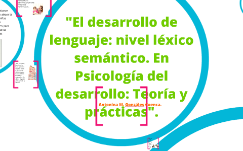El desarrollo de lenguaje: nivel léxico semántico. En Psicol by Sara ...