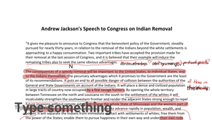 Jackson Speech to Congress Indian Removal.pdf by Larissa Nothnagle on ...