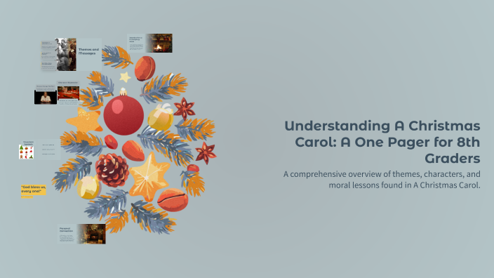 Understanding A Christmas Carol: A One Pager for 8th Graders by Gio ...