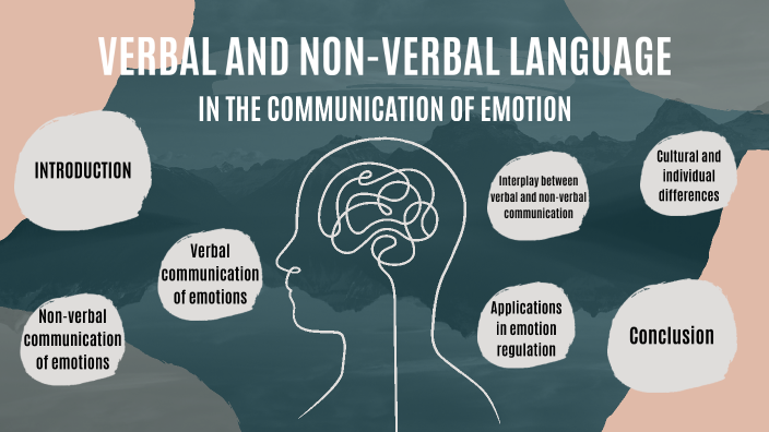 verbal and non-verbal language in the communication of emotions by ...