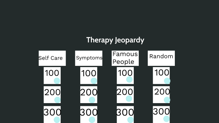 Therapy Jeopardy by Ashley Ryan on Prezi