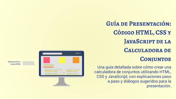 Guía de Presentación: Código HTML, CSS y JavaScript de la Calculadora ...